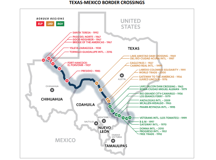 Los cruces fronterizos entre México y Texas - Opportimes Los cruces fronterizos entre México y Texas - Opportimes